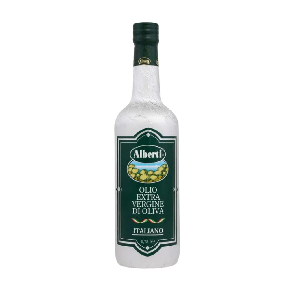 100% Italian EVOO, Silver Wrap by Alberti, 25.4 fl oz (750 ml)