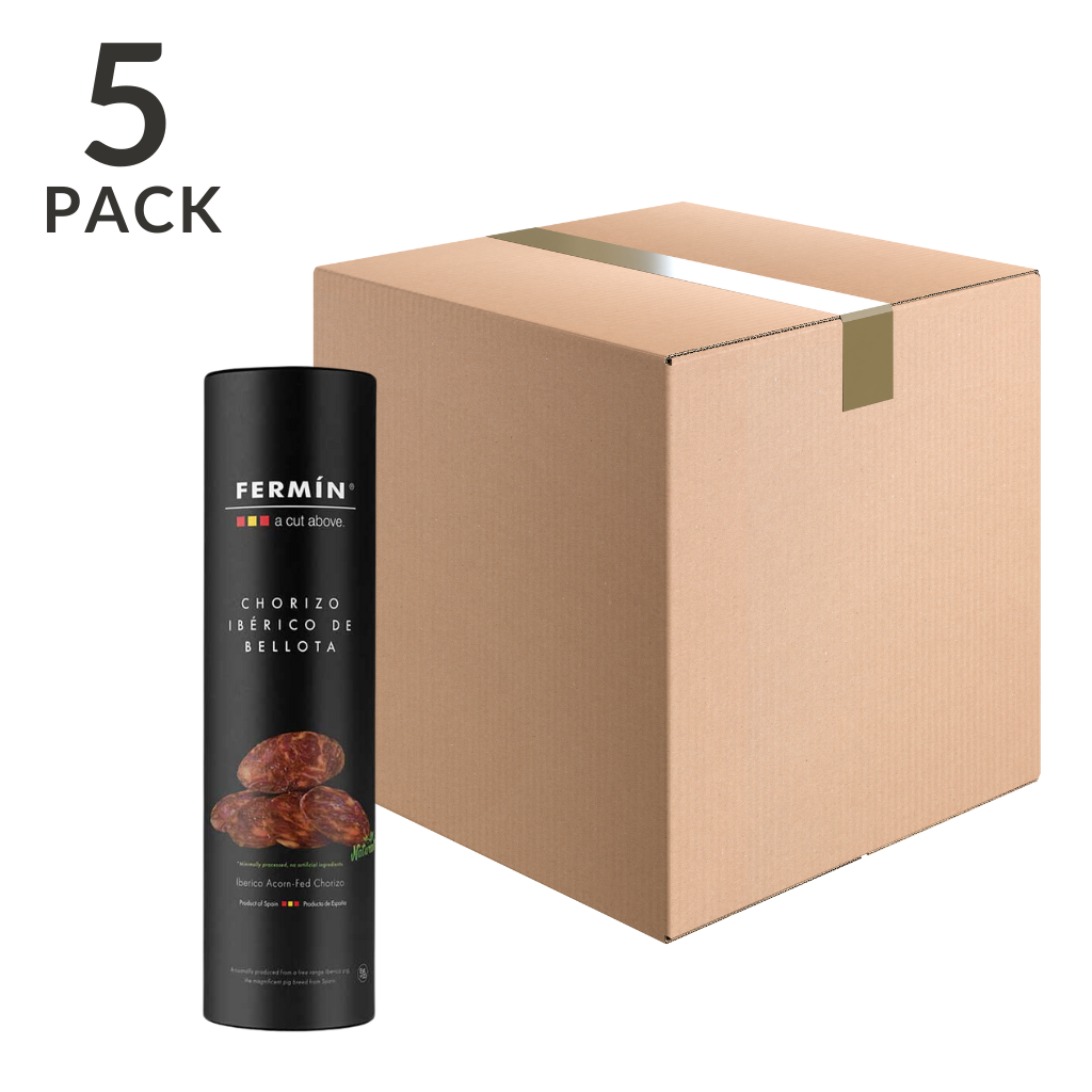 Fermin Iberico Free Range Acorn-Fed Chorizo in Tube, 1 lb (454 g) Pack