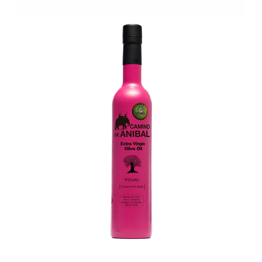 Spanish Cold Extracted Unfiltered Picual EVOO by Camino de Anibal, 16.