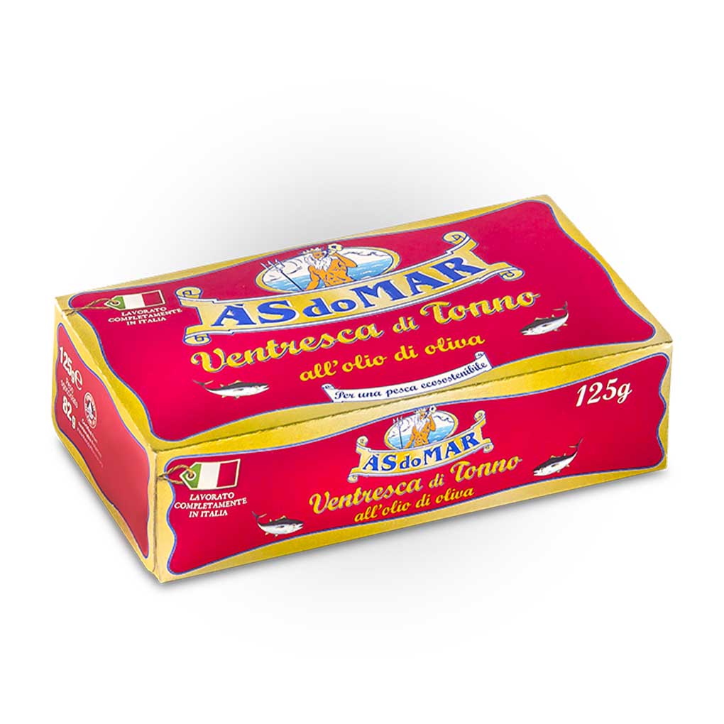 AS do Mar Yellowfin Tuna Belly Ventresca in Olive Oil, 4.4 oz (125 g)