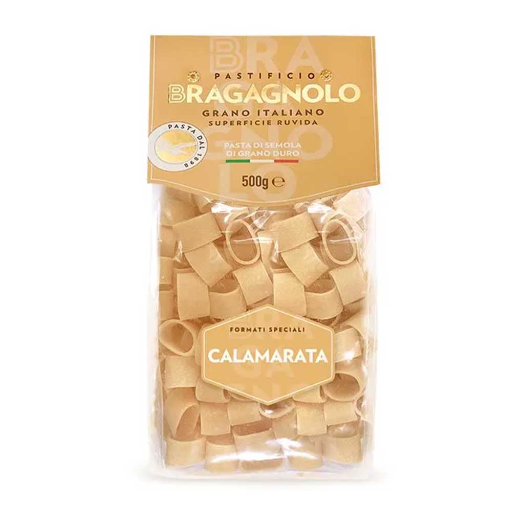 Calamarata Pasta, 100% Italian Wheat by Bragagnolo, 17.6 oz (500 g)