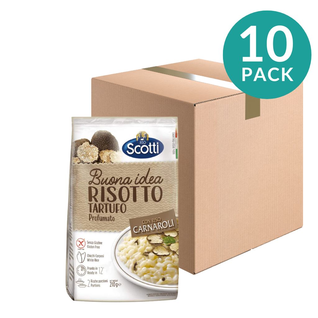 10-Pack Truffle Carnaroli Risotto by Riso Scotti, 7.4 oz (210 g)