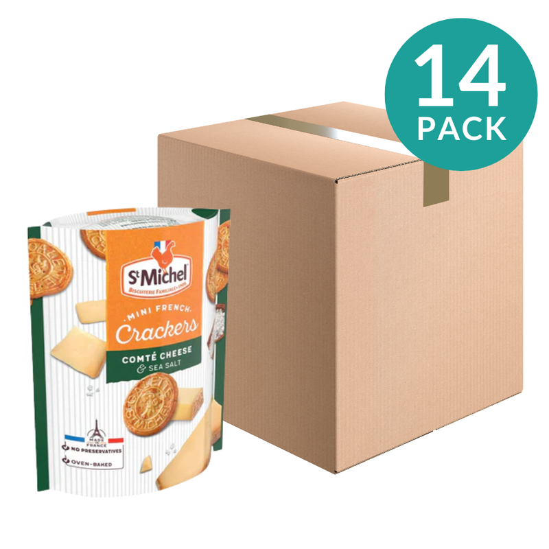 14-Pack St. Michel French Crackers, Comte Cheese and Sea Salt, 2.47 oz