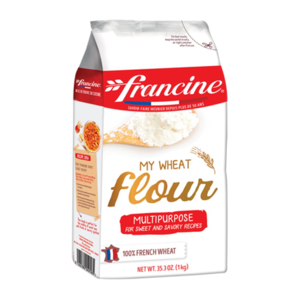 Francine French All-Purpose Wheat Flour, 2.2 lbs (1kg)