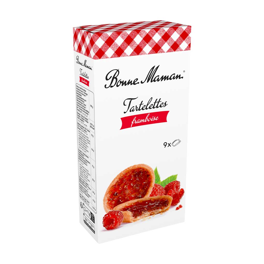Bonne Maman Raspberry Tartlets Tarts, 4.8 oz (135 g)