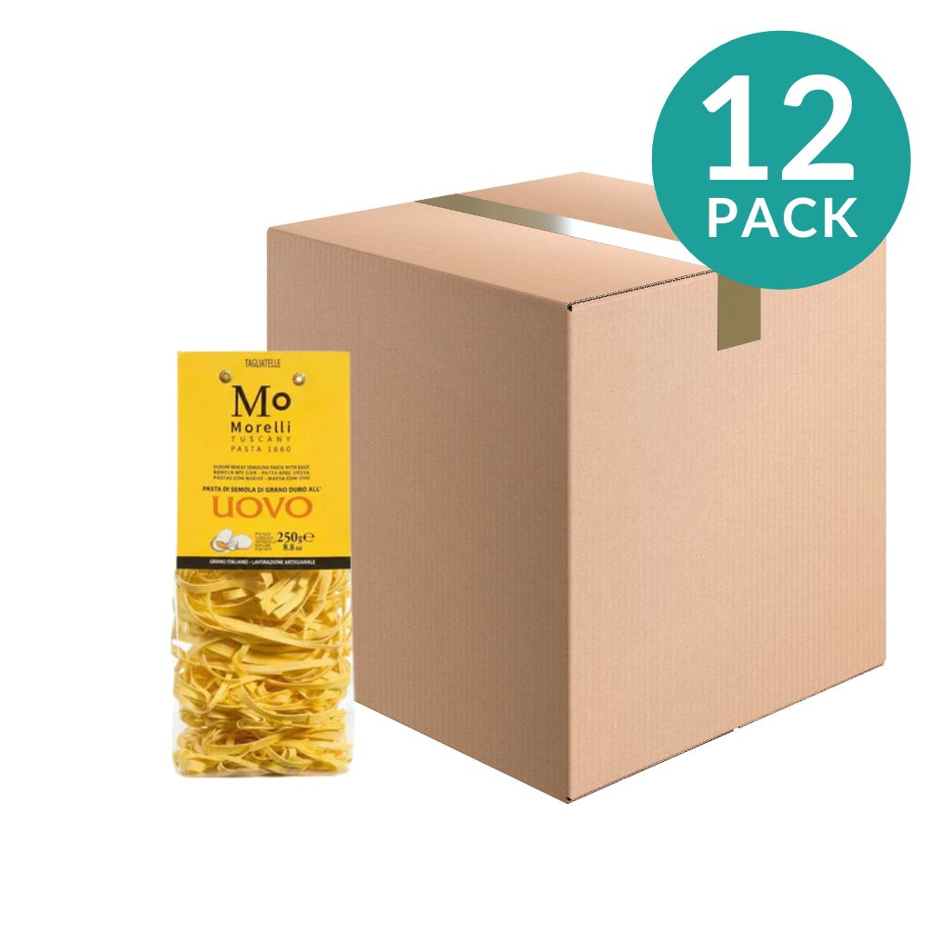 12-Pack Morelli Tagliatelle Eggs Pasta (With Wheat Germ), 8.8 oz (250