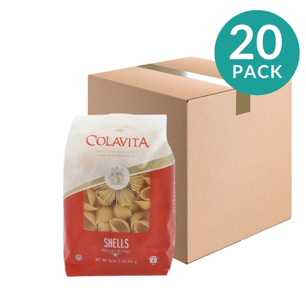 Colavita Shells Pasta, 1 lb (454 g) Pack of 20