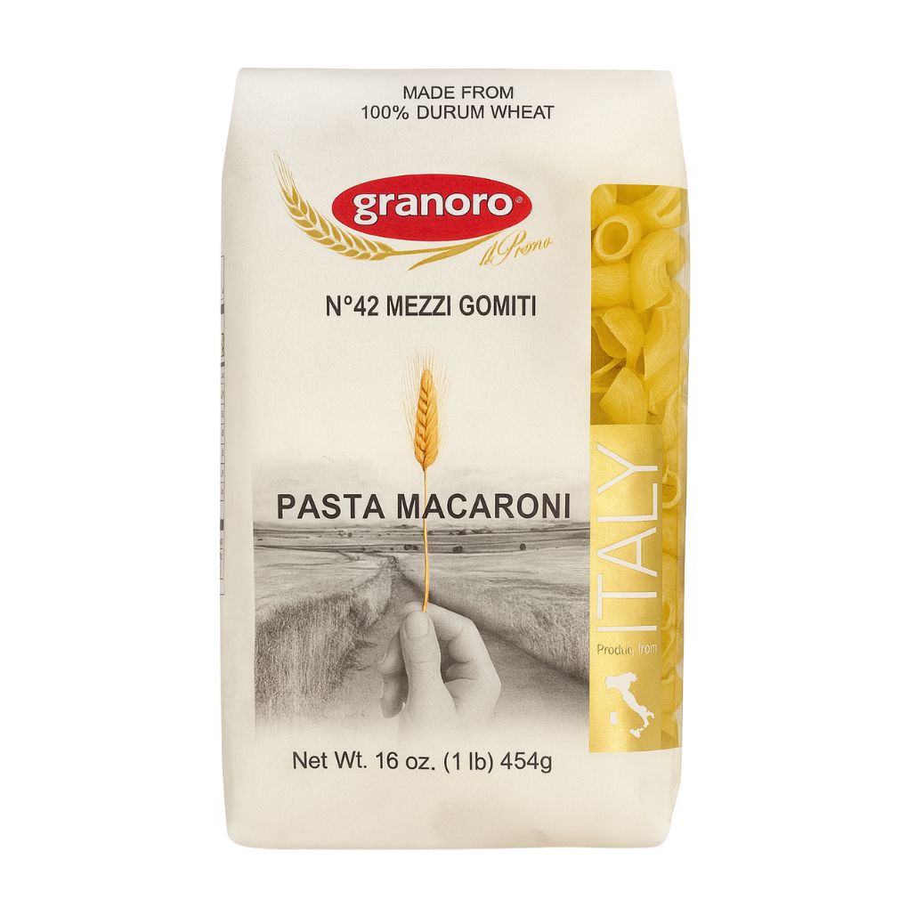 Granoro Mezzi Gomiti Pasta #42, 16 oz (454 g)