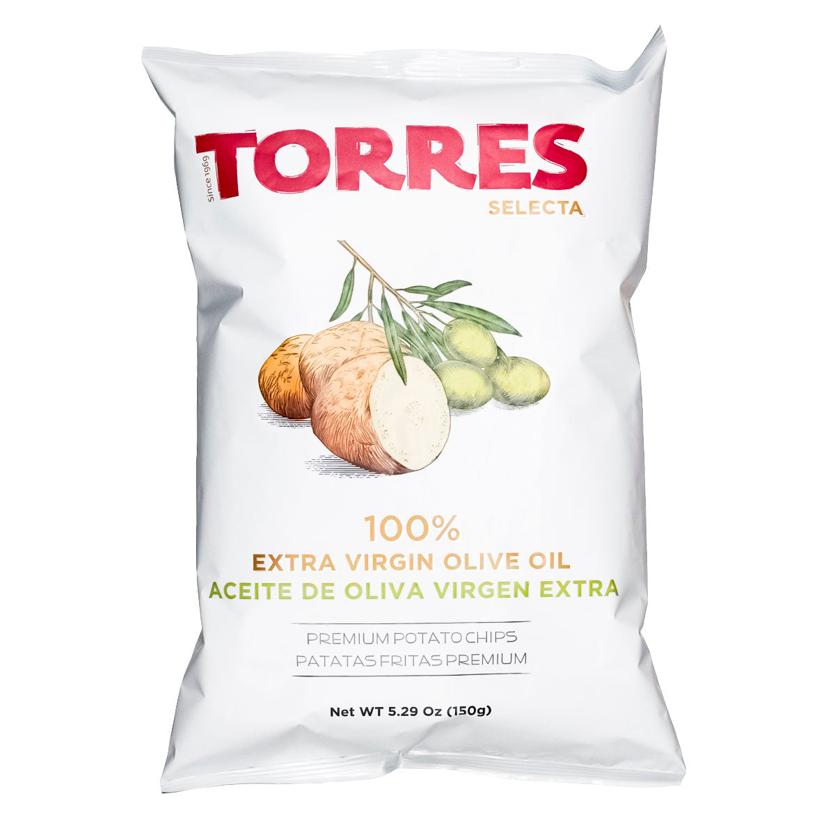 Torres Extra Virgin Olive Oil Potato Chips, 5.3 oz (150 g)