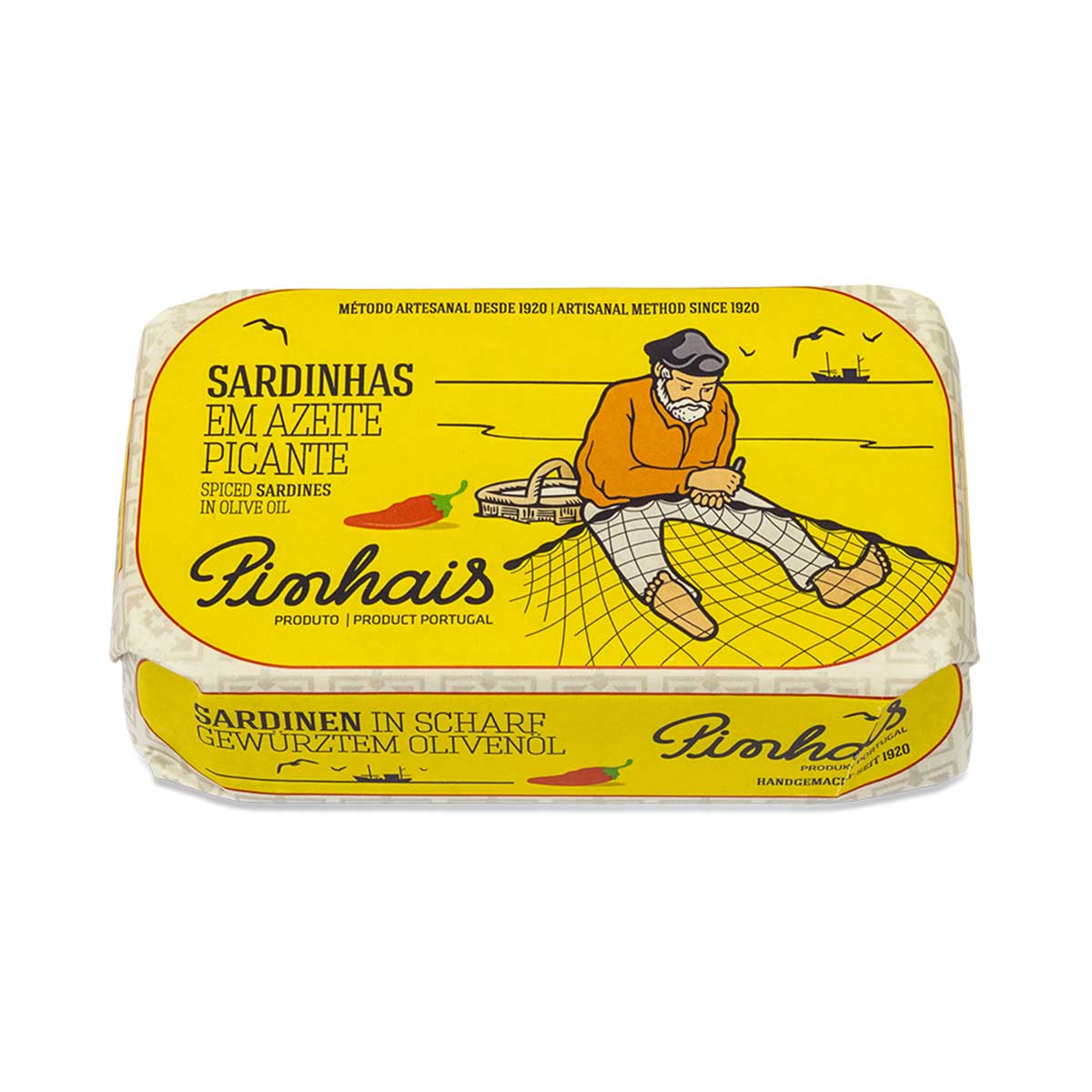 Spiced Sardines in Virgin Olive Oil from Portugal by Pinhais, 4.41 oz