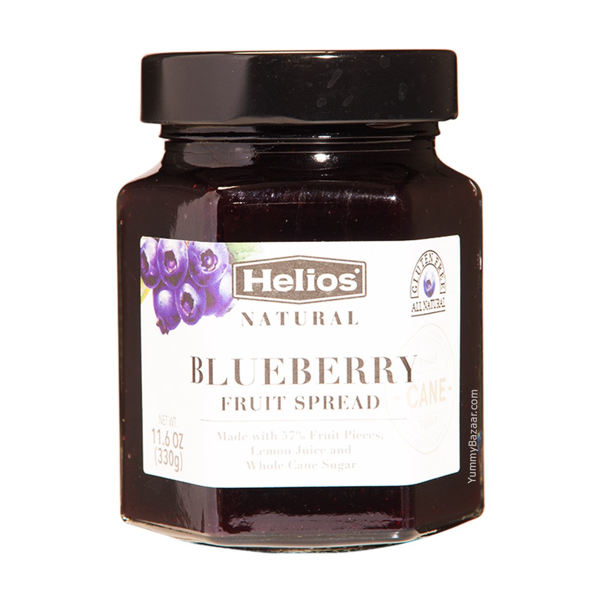 Spanish Blueberry Fruit Spread by Helios, Gluten Free, 11.6 oz (330 g)