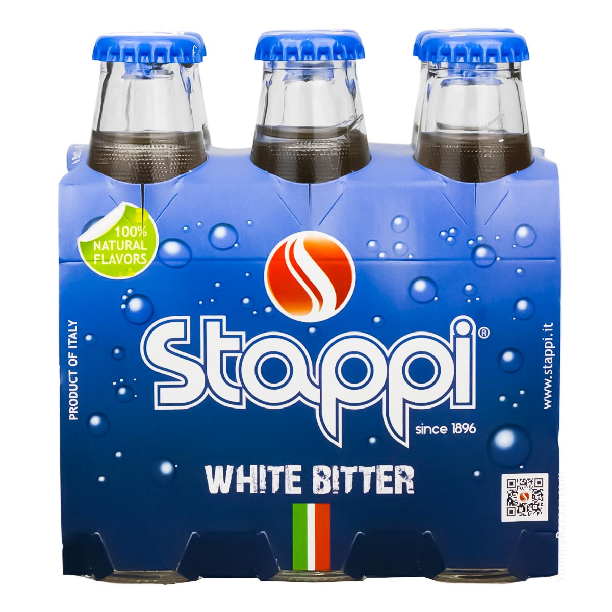 Stappi Italian White Bitter Soda, 6 x 3.4 fl. oz. (100 ml)