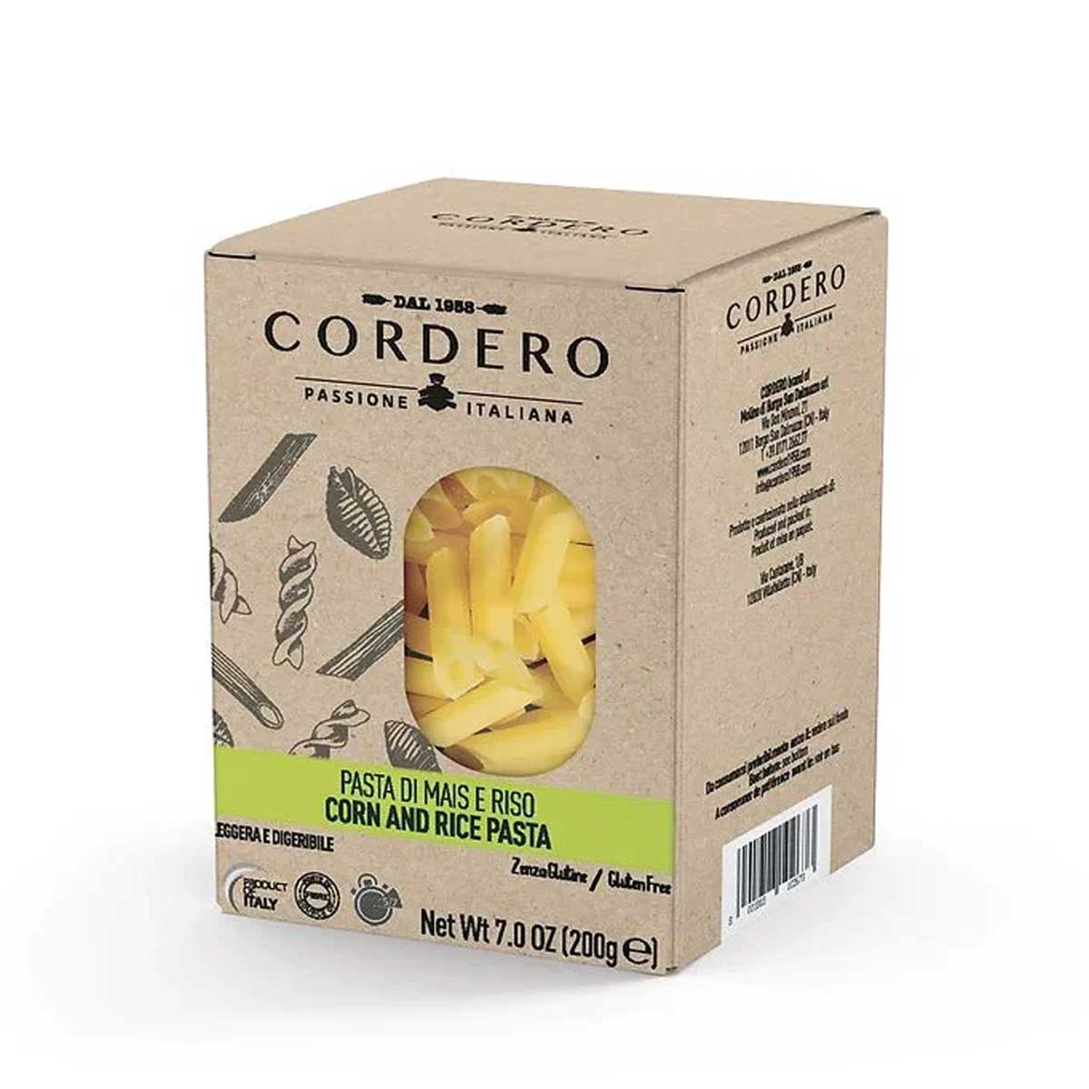Organic Gluten Free Penne by Cordero, 7.1 oz (200 g)