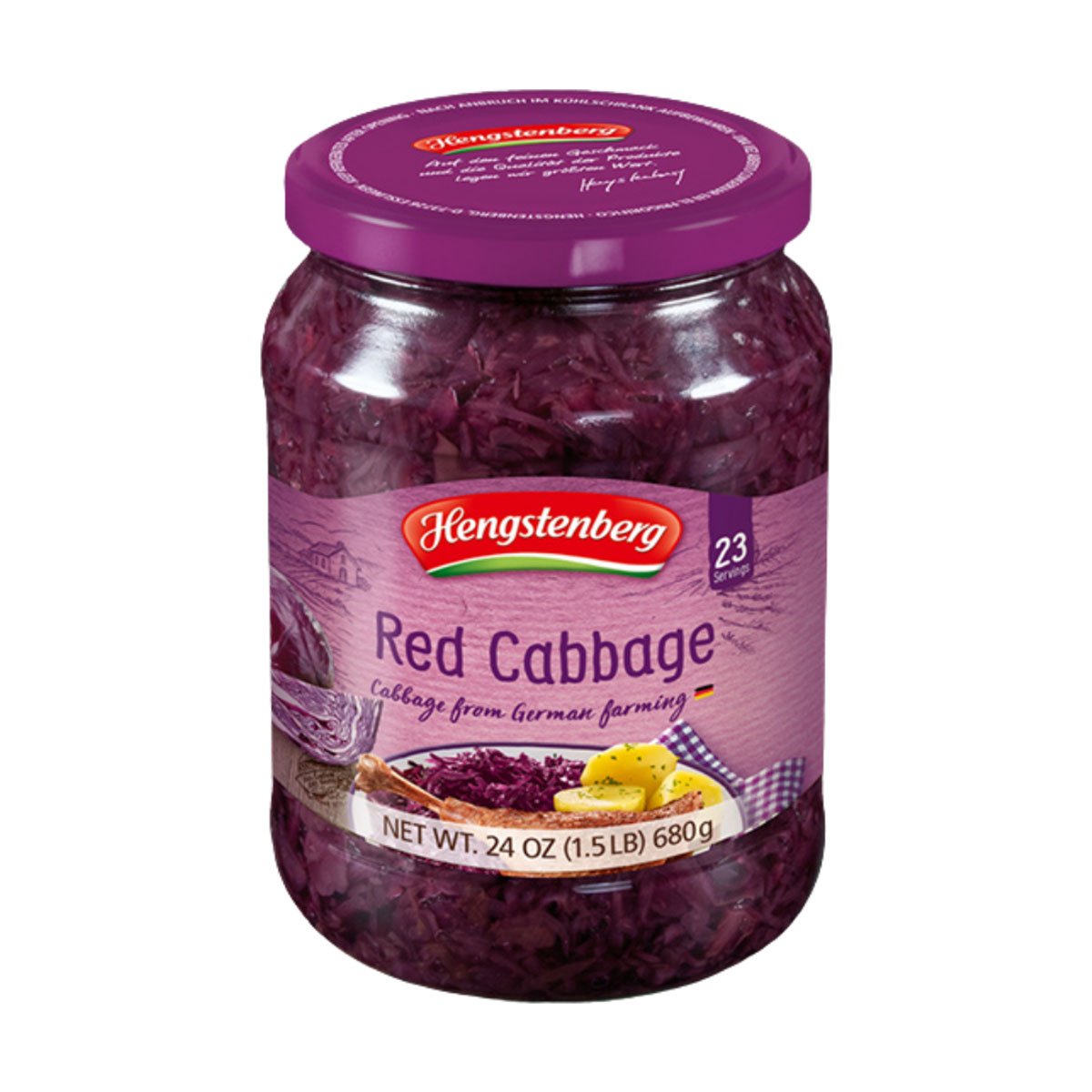 Hengstenberg German Red Cabbage Rotkohl, 24 oz (680 g)