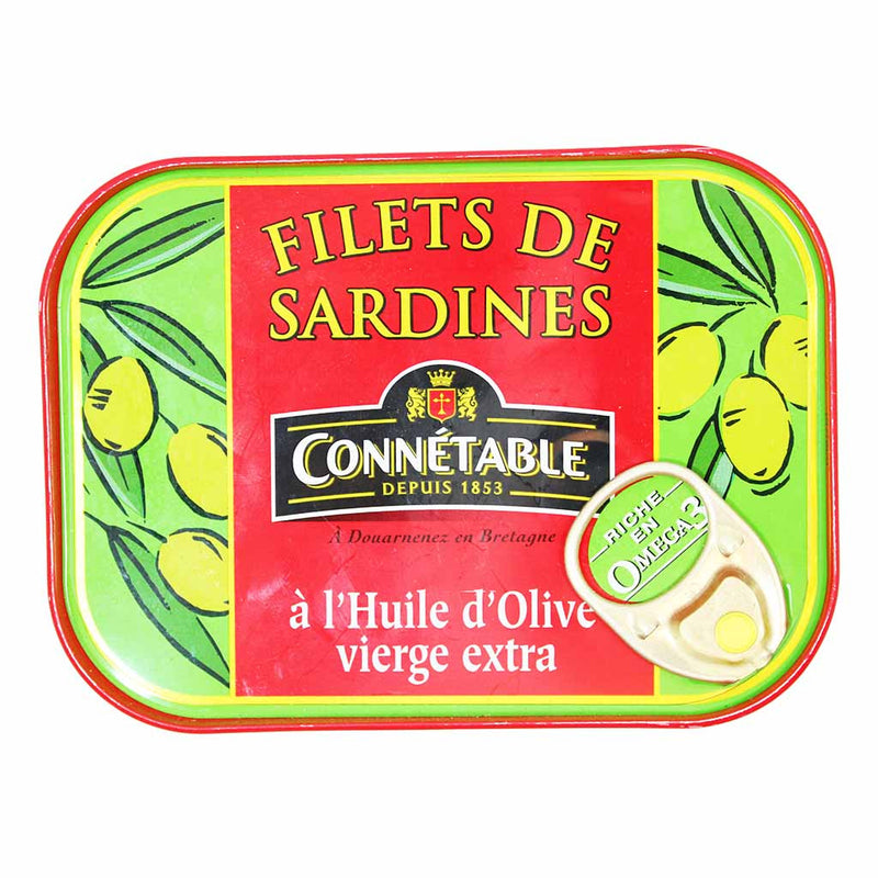 Connetable Sardine Fillets in Premium Extra Virgin Olive Oil 3.5 oz.