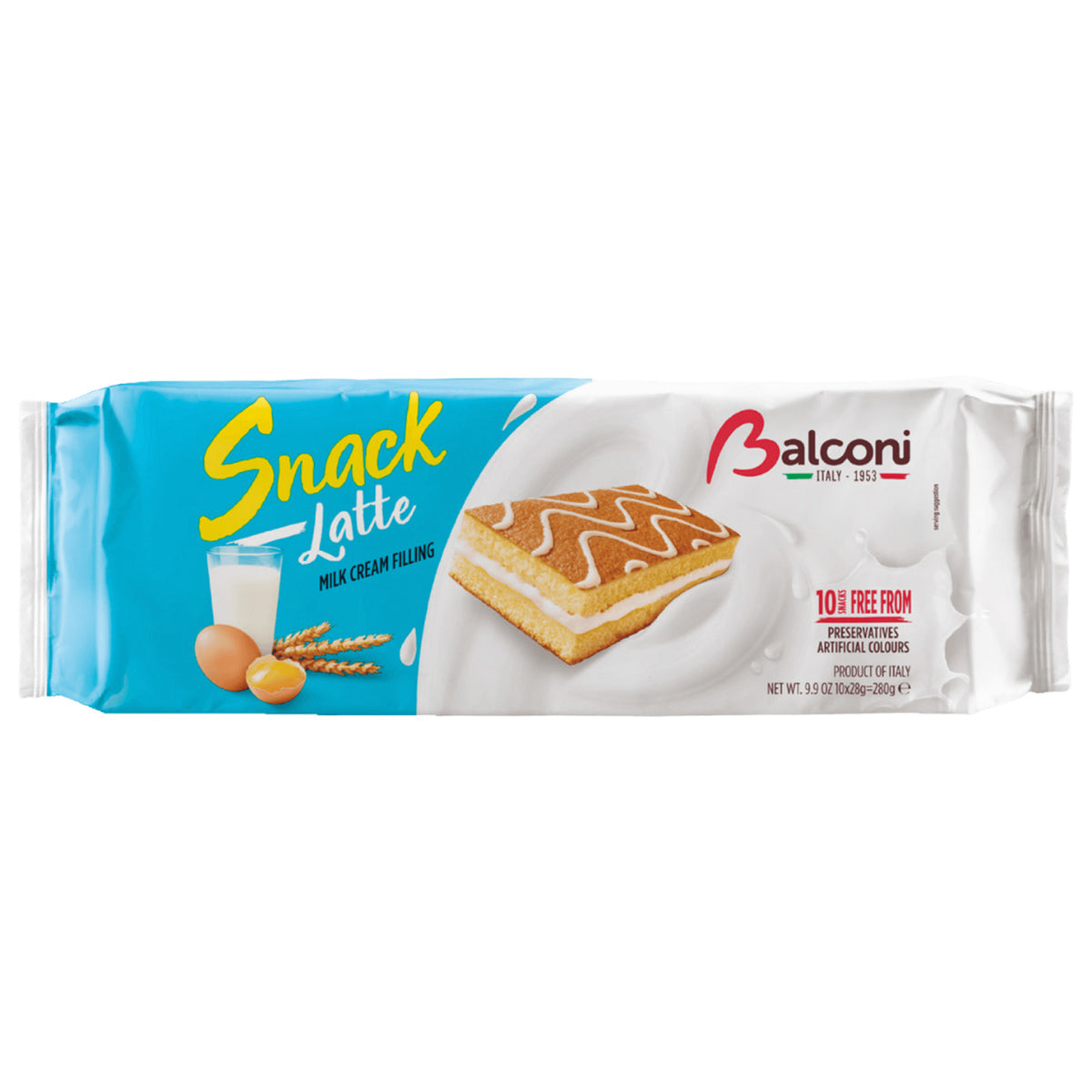 Balconi Snack Al Latte Cakes, 9.9 oz (280 g)