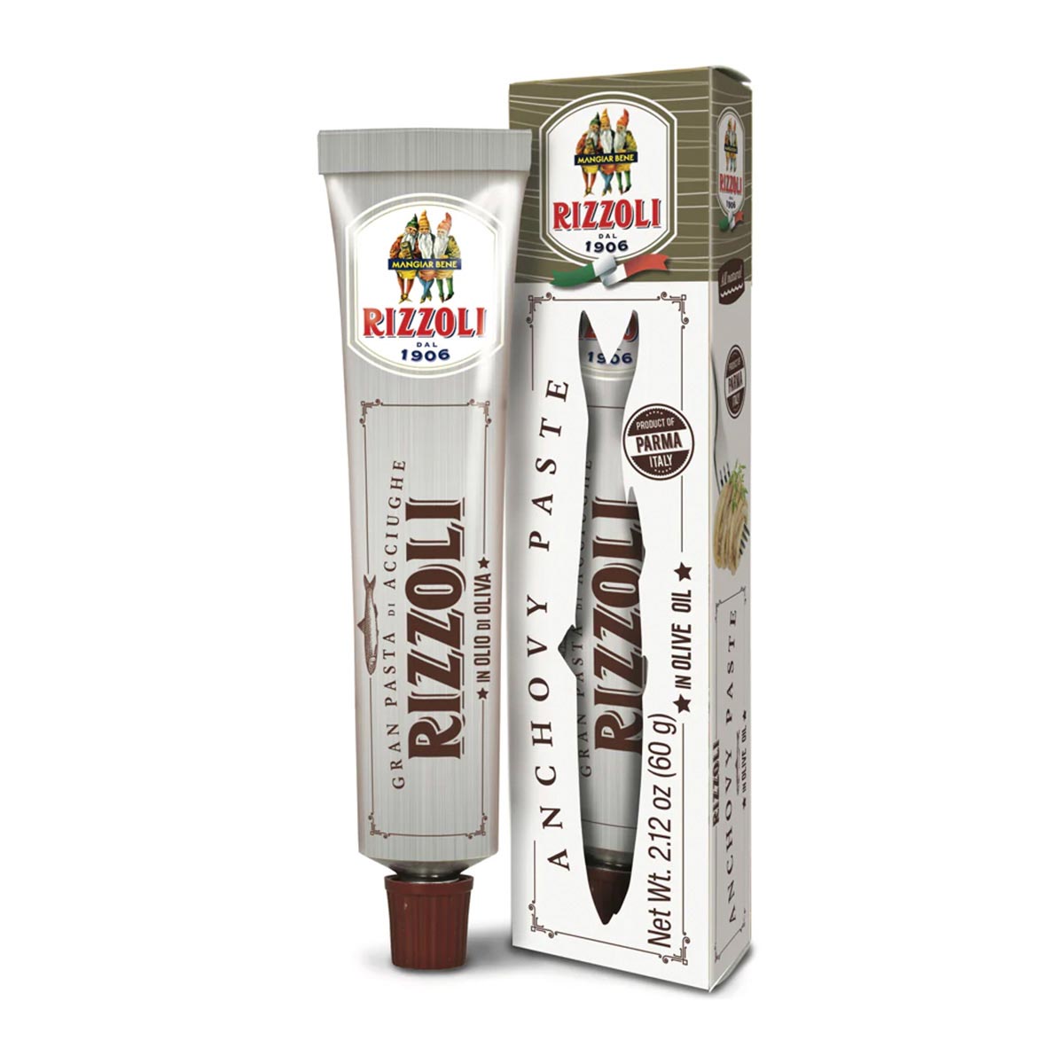 Italian Premium Anchovy Paste in Olive Oil by Rizzoli 2.1 oz (60 g)