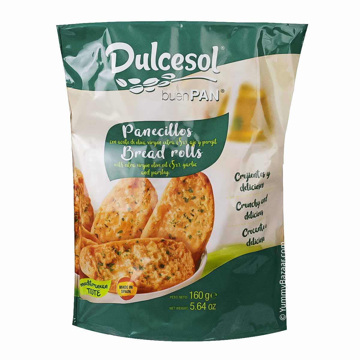 Spanish Toasted Garlic Bread Rolls with EVOO and Parsley by Dulcesol,