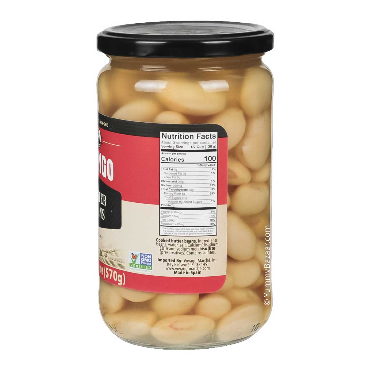 Spanish Butter Beans by Luengo, Gluten Free, Non-GMO, 20 oz (570 g)